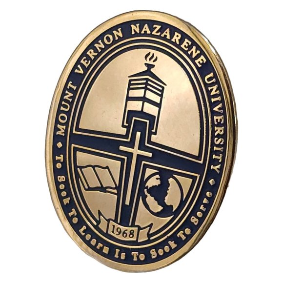 Jewelry | Vintage 1968 Mount Vernon Nazarene University Pin Brooch Rare ...